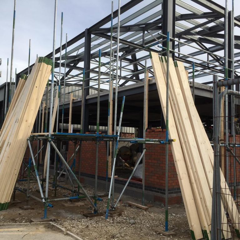 The bricks are going up!